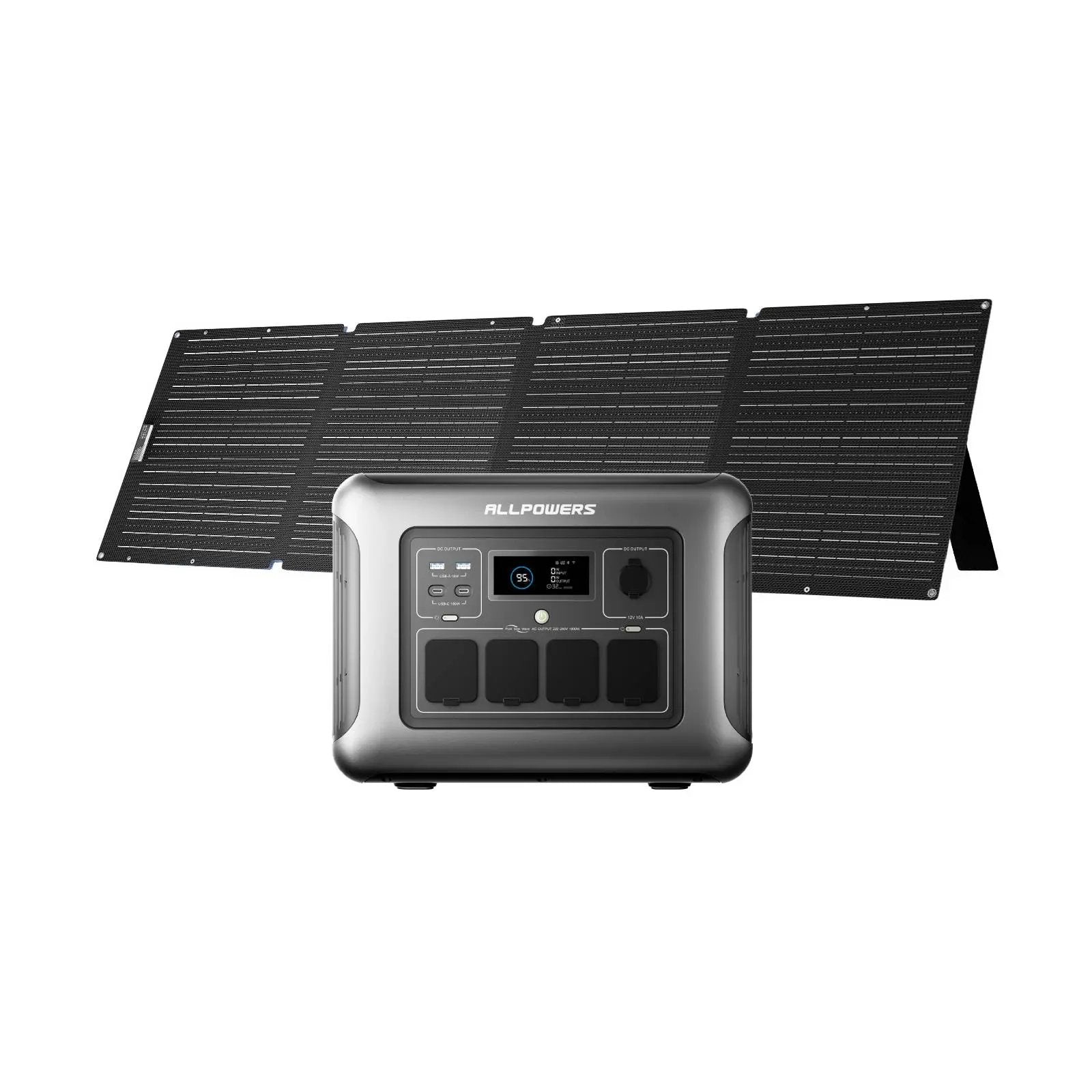 ALLPOWER Solar Generator Kit 1600W (R1500 LITE+SOLAX SE200 200W Solar
