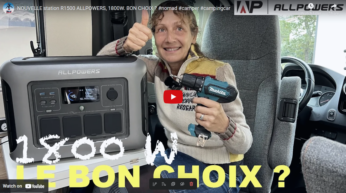 ALLPOWERS R1500 Portable Home Backup Power Station 1800W 1152Wh LiFeP0